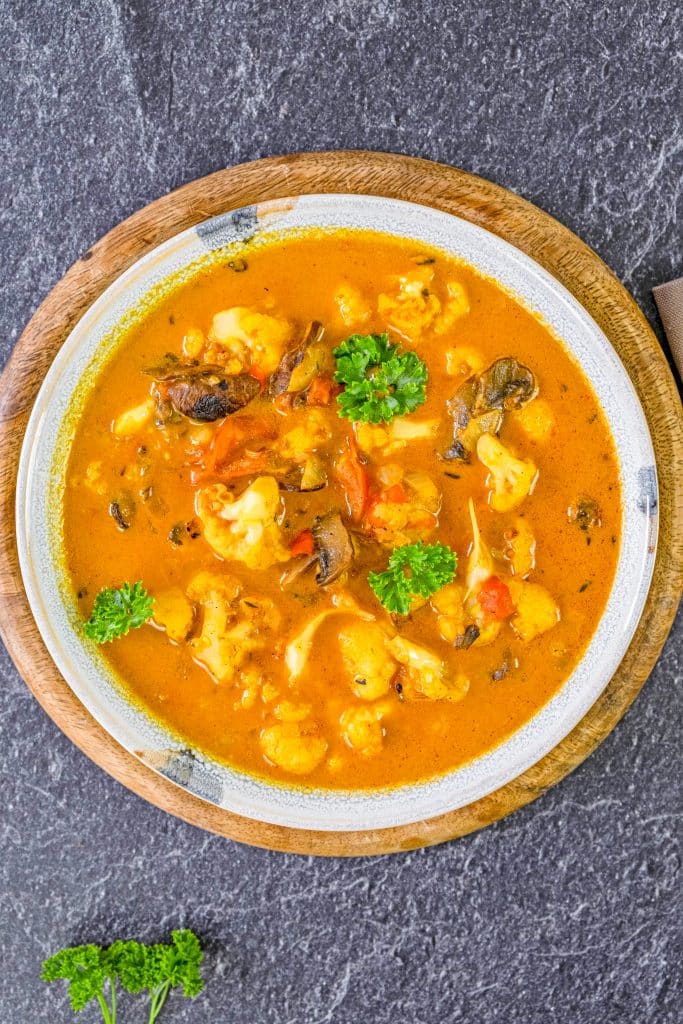 Cauliflower Mushroom Masala Recipe