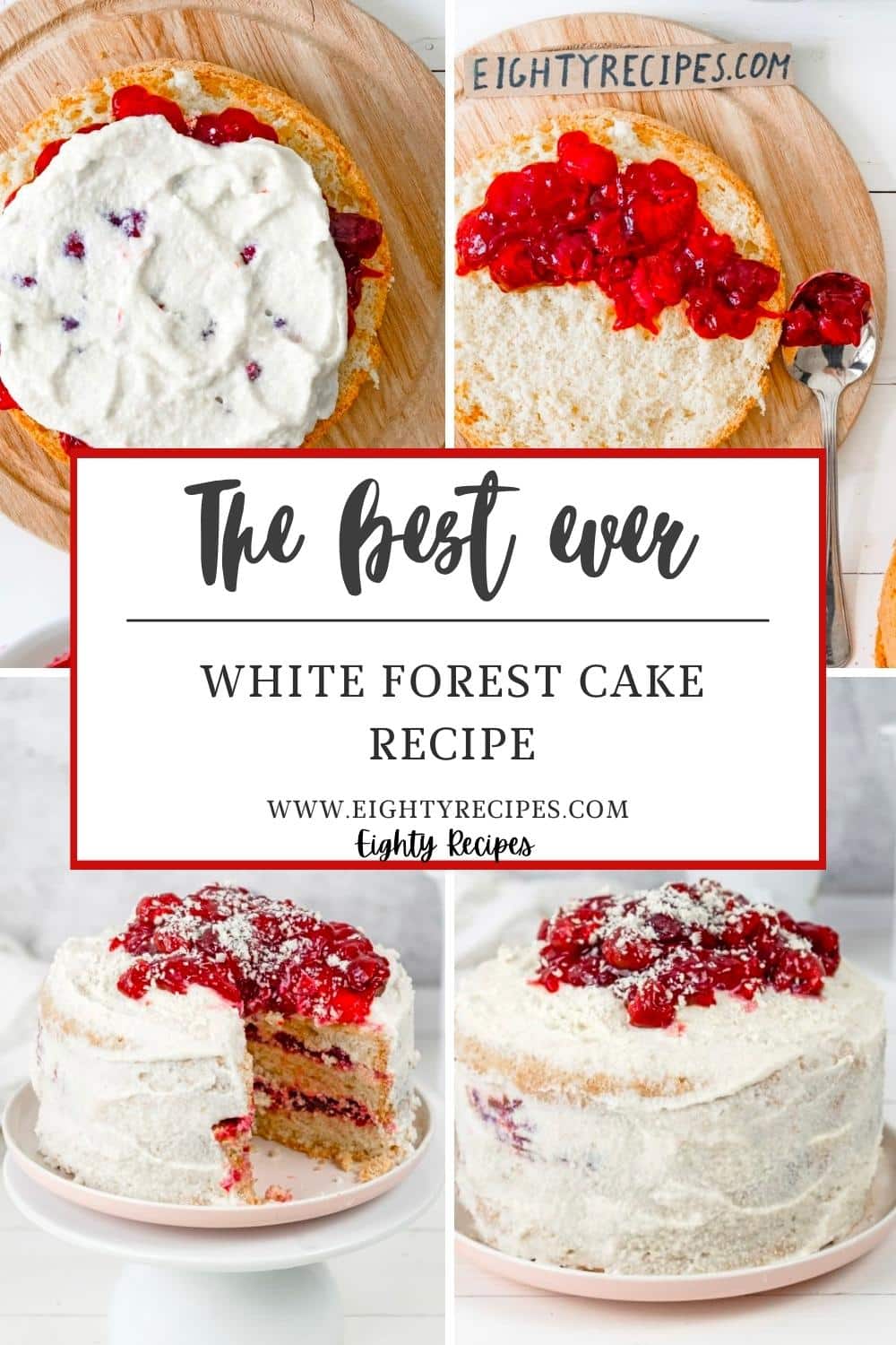 White Forest Cake Recipe