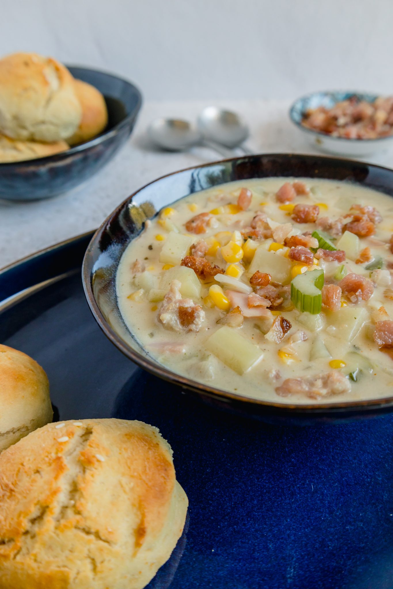 Easy Ham and Corn Chowder